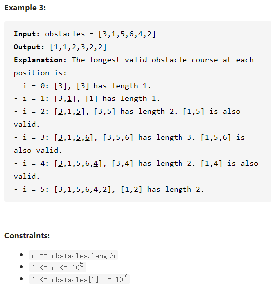 5841 Find The Longest Valid Obstacle Course At Each Position Yitaos Blog